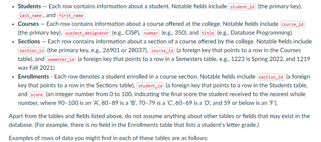 Solved Students - Each row contains information about a | Chegg.com