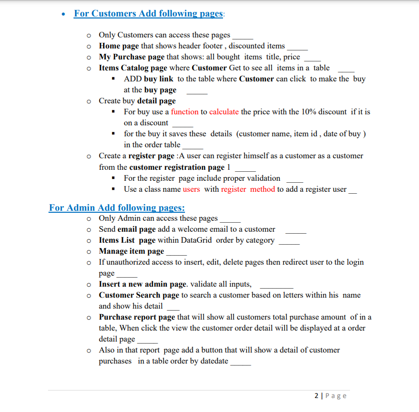 Solved Select a project like - Online Furniture Sale - | Chegg.com