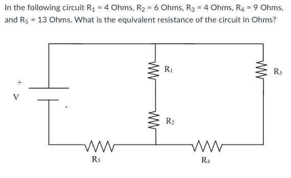 Solved In the following circuit R1-4 Ohms, R2 6 Ohms, R3 4 | Chegg.com