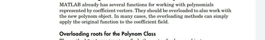 Solved MATLAB already has several functions for working with | Chegg.com