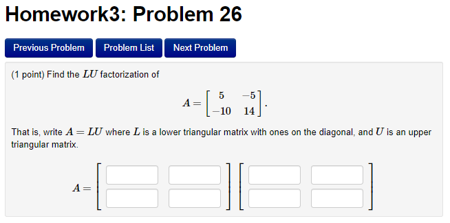 Solved Homework3: Problem 26 Previous Problem Problem List | Chegg.com