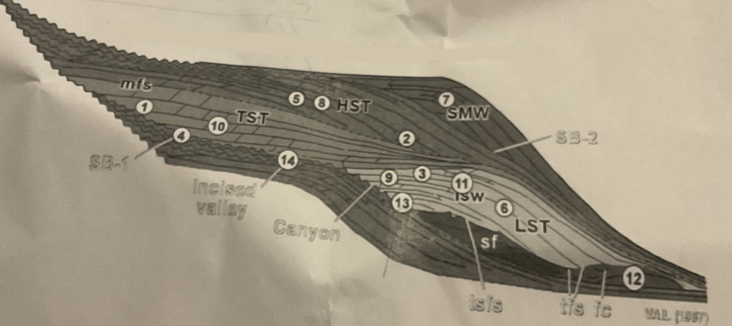 Solved Determine whether onlap, downlap, erosional | Chegg.com