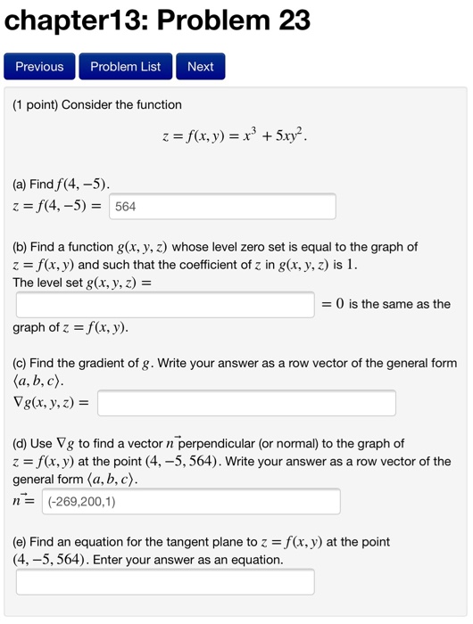 Solved chapter13: Problem 23 Previous Problem List Next (1 | Chegg.com