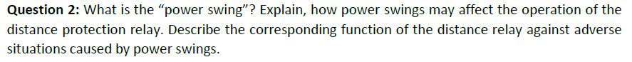 Solved Question 1: What is the "load encroachment" region | Chegg.com