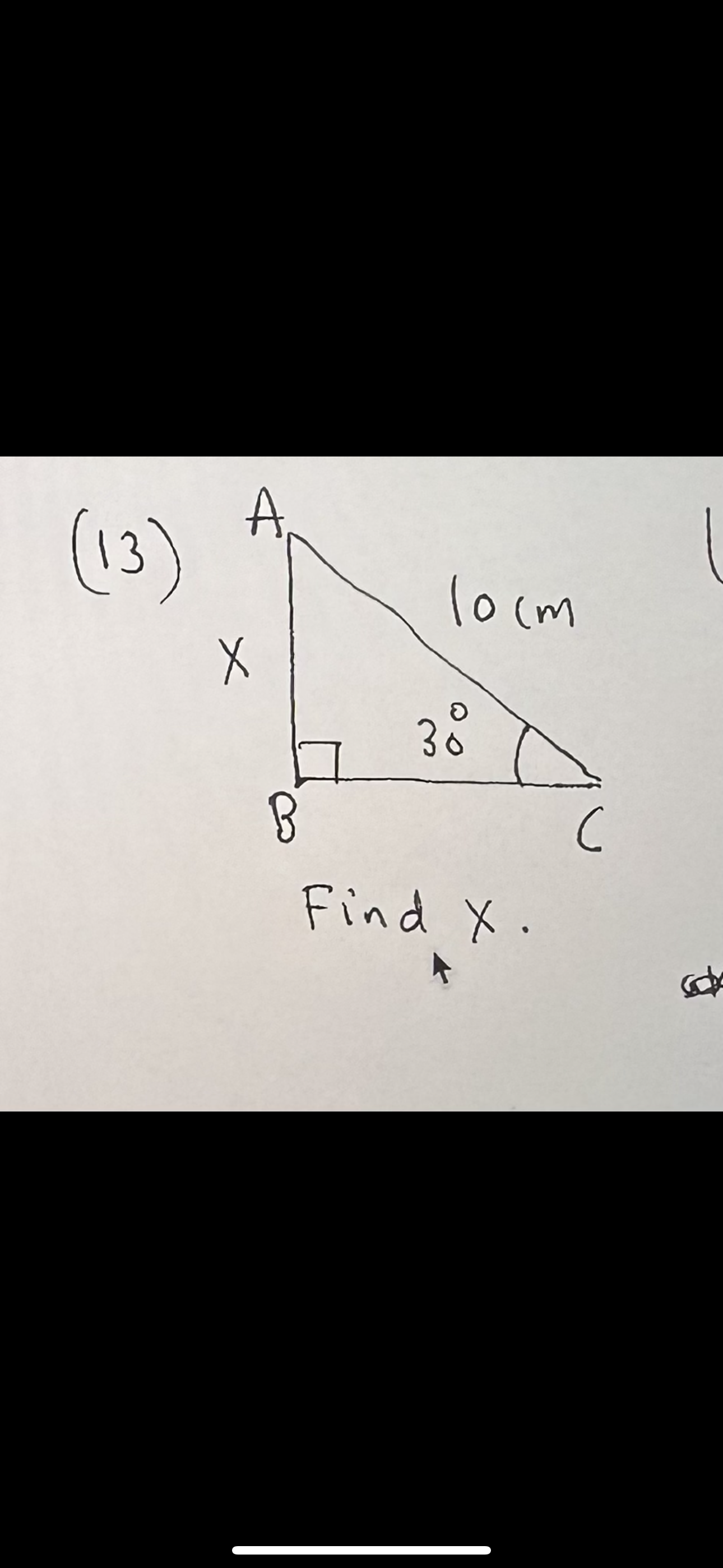 Solved 13. ﻿Find x. ﻿Pre calculus | Chegg.com