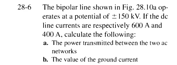Solved Answer all parts please28-6 ﻿The bipolar line shown | Chegg.com
