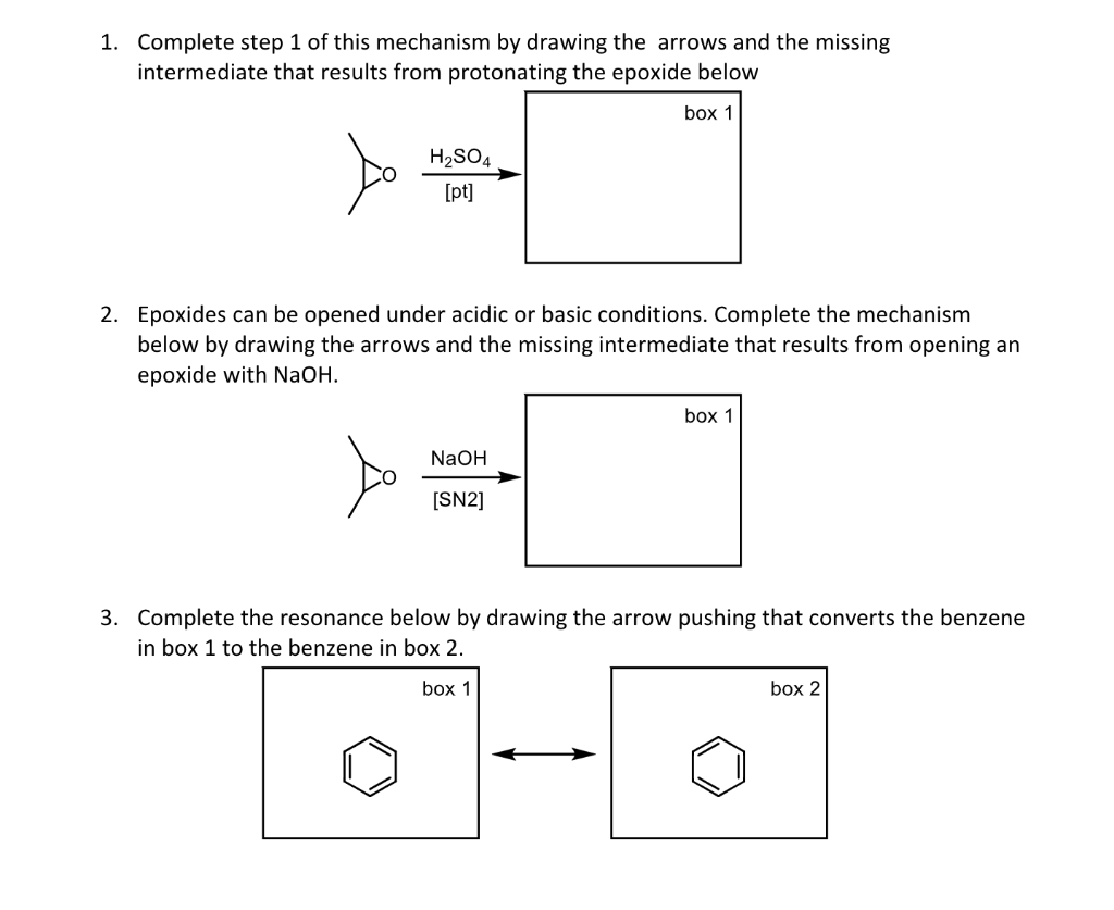 Solved 1. Complete step 1 of this mechanism by drawing the | Chegg.com