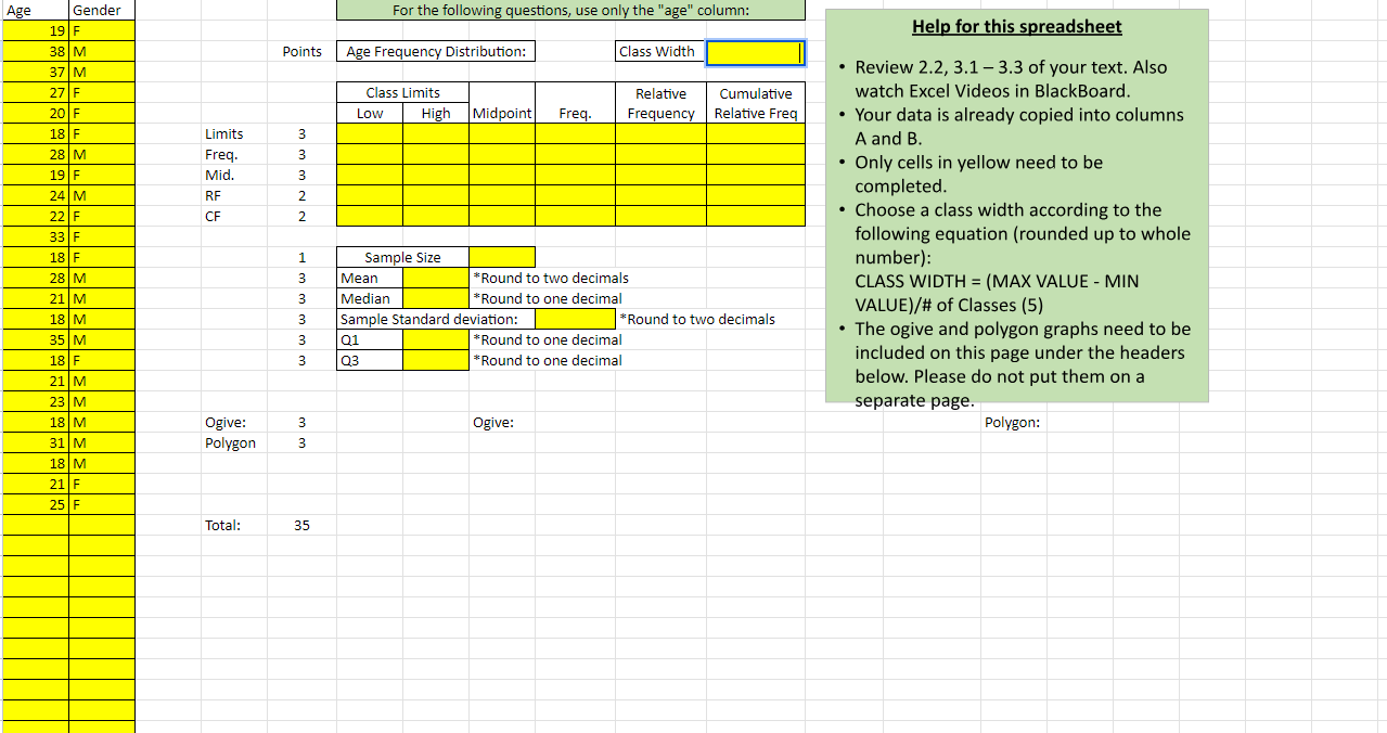 Solved Please help me complete the yellow portions in the | Chegg.com