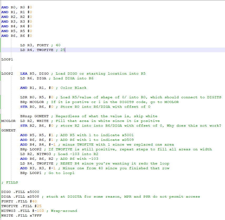 Solved LC3 Assembly Language: Why does it create an | Chegg.com