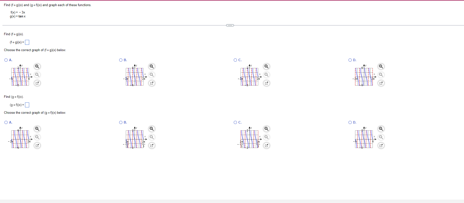 Solved Find (fog)(x) and (gof)(x) and graph each of these | Chegg.com