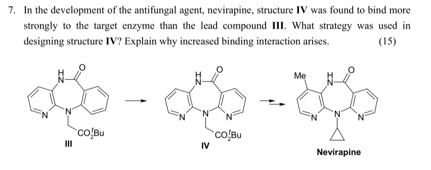 Solved 7. In the development of the antifungal agent, | Chegg.com