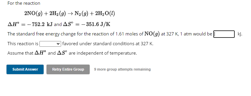 Solved For the reaction | Chegg.com