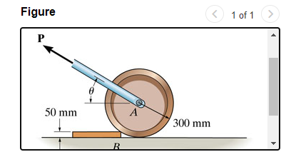 Solved Review Part A Determine the force P needed to pull | Chegg.com