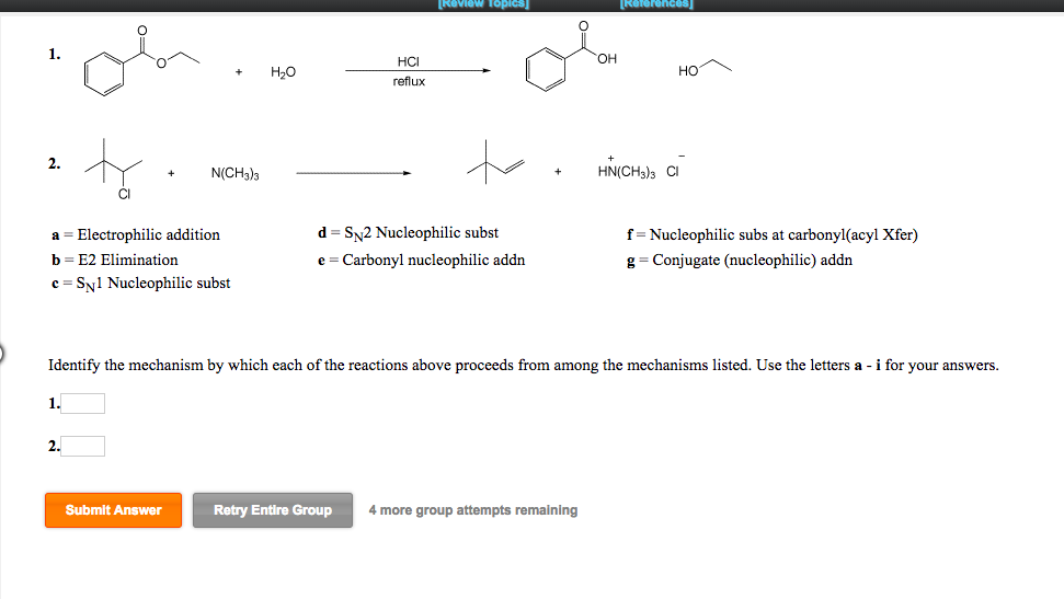 Solved HCl он +H2O HO reflux +N(CH3)3 +HN(CH3)s Cl Cl a | Chegg.com