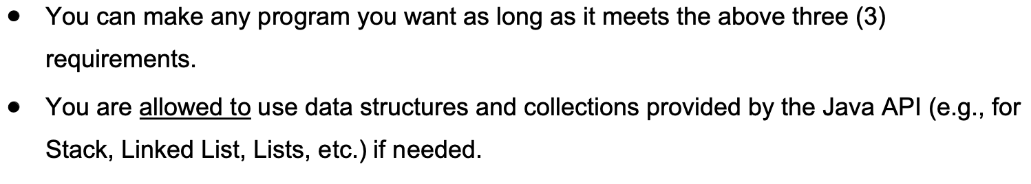 Solved Design and implement a Java program/application that | Chegg.com