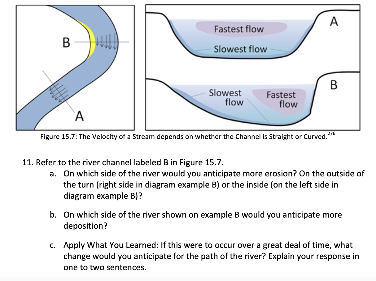 Solved A A Fastest flow B Slowest flow B Slowest flow | Chegg.com