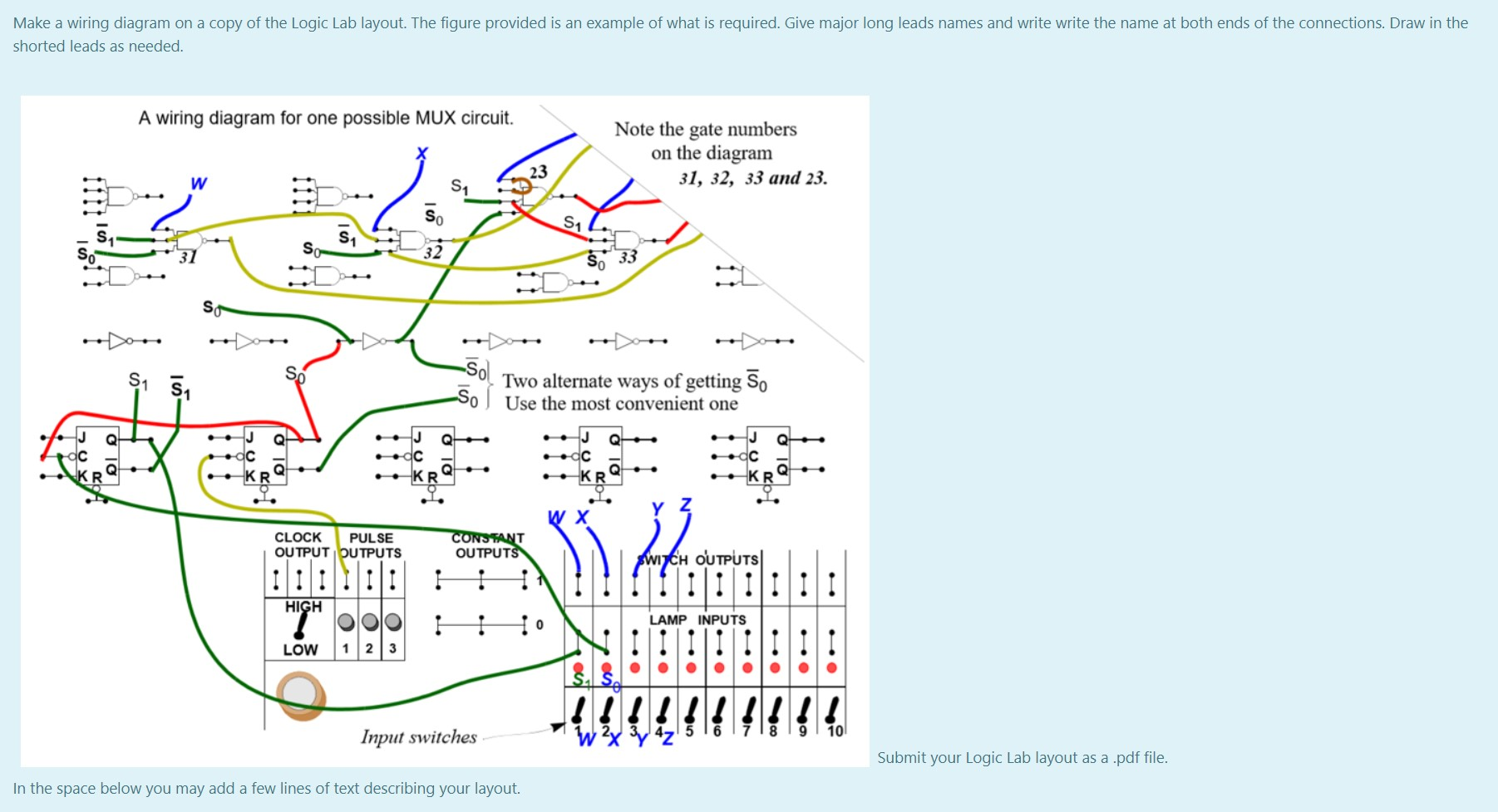 Logic lab layout: These are exactly what gates are | Chegg.com