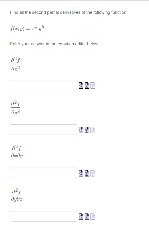 Solved Find all the second partial derivatives of the | Chegg.com