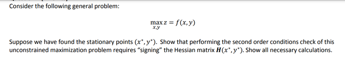 Solved Consider the following general problem: | Chegg.com