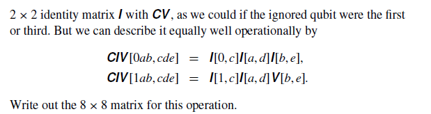 7.4. Recalling the controlled- V operation from the | Chegg.com