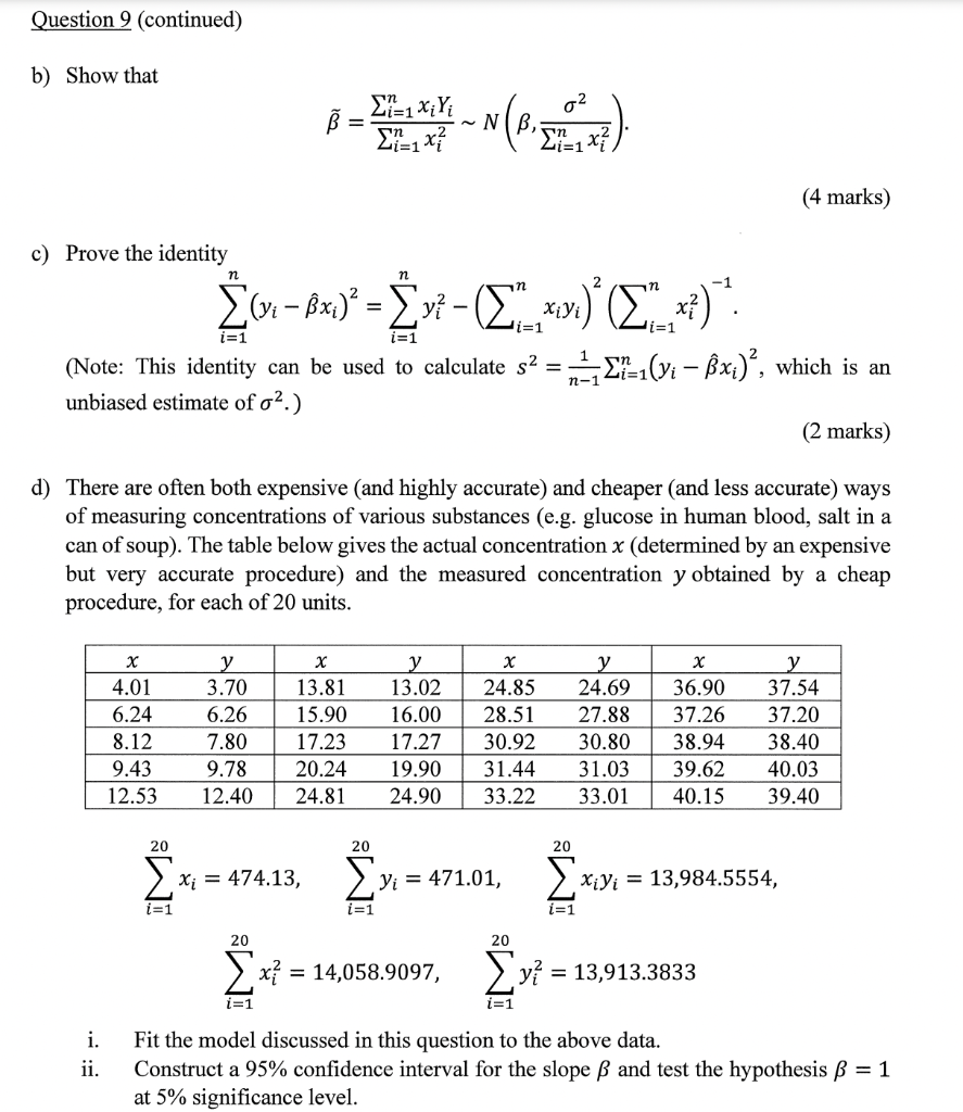 Consider the following simple (special) linear | Chegg.com