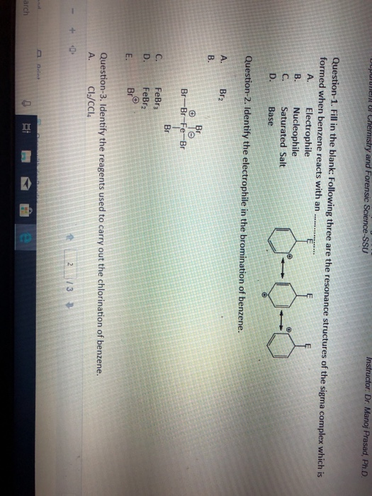 Solved tor Dr. Manoj Prasad, Ph.D and Forensic Science-SSU | Chegg.com