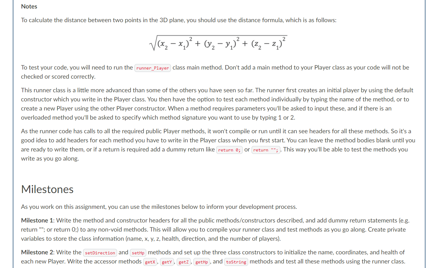 Solved For this assignment, you will create a class which | Chegg.com