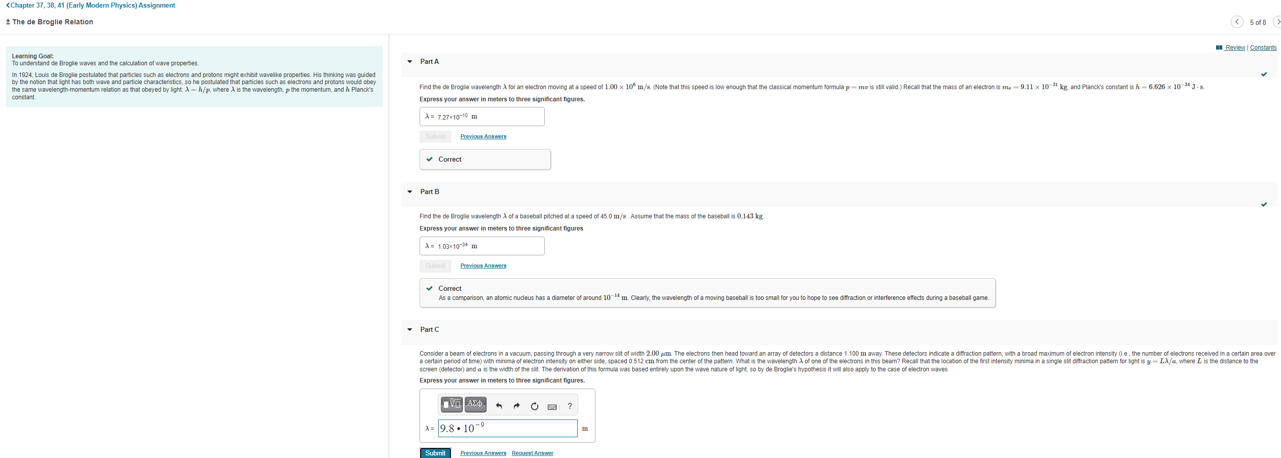 Solved A Review | Constants Part A Learning Goal: To | Chegg.com