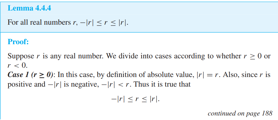Solved For all real numbers r,−∣r∣≤r≤∣r∣. Proof: Suppose r | Chegg.com