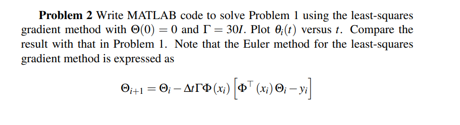 Solved Problem 1 Generate pairs of data (xi,yi) using = | Chegg.com