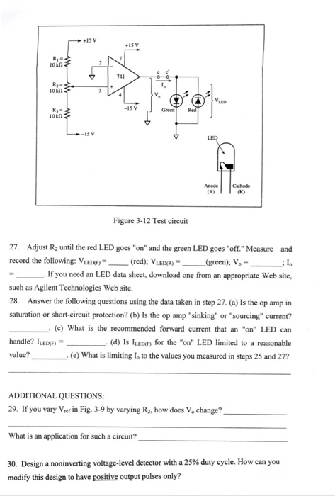Solved Procedure E: Adding LEDs to the Output Terminal of an | Chegg.com