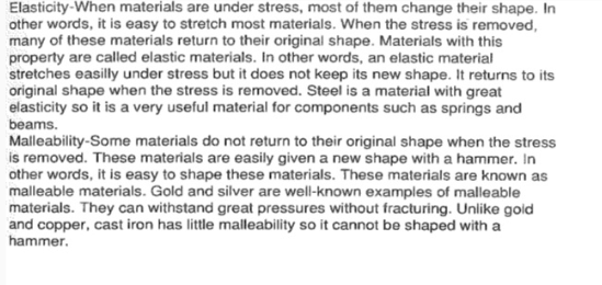 Solved Elasticity-When materials are under stress, most of | Chegg.com