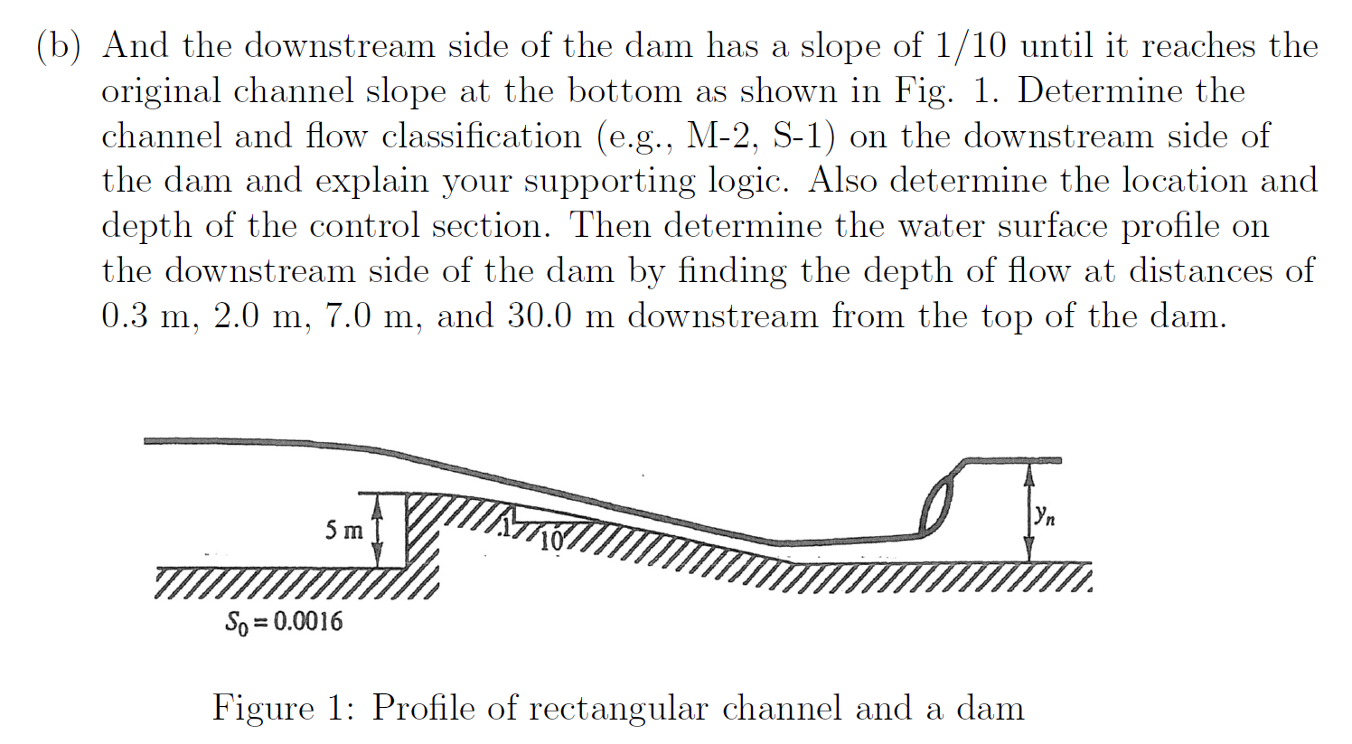 Solved 3. In Fig.1, a 10−m-wide rectangular channel carries | Chegg.com