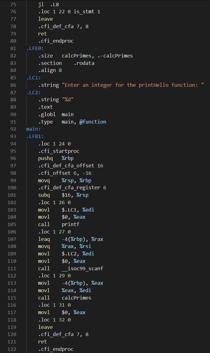 The code for the assembly file is shown below. Please | Chegg.com