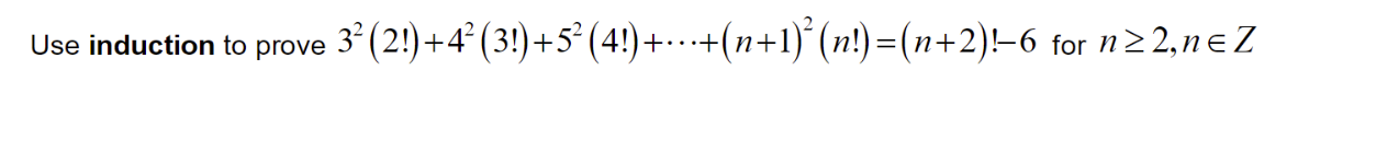 Solved Use induction to prove | Chegg.com