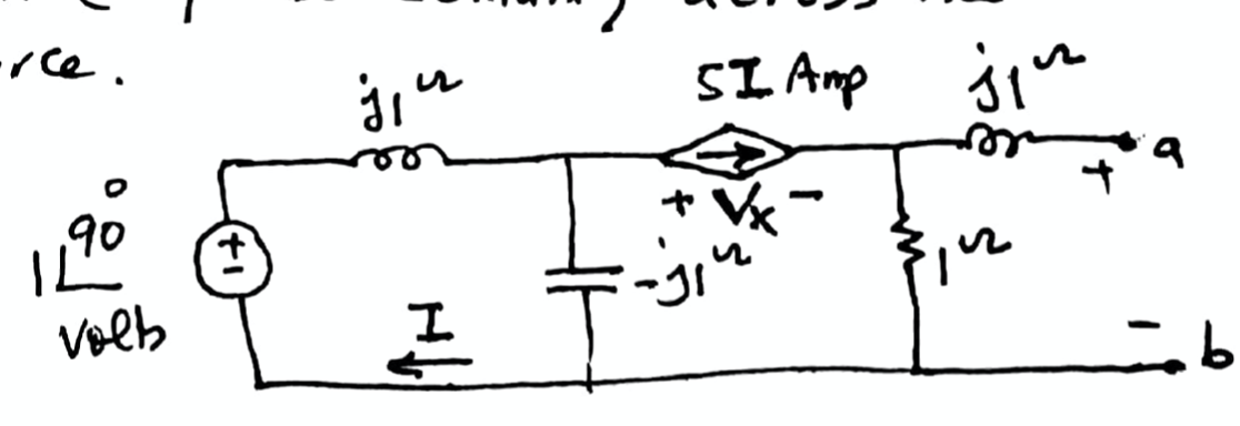 Solved Determine the voltage Vx (in phasor domain) across | Chegg.com