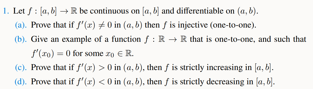 Solved 1. Let f:[a,b]→R be continuous on [a,b] and | Chegg.com