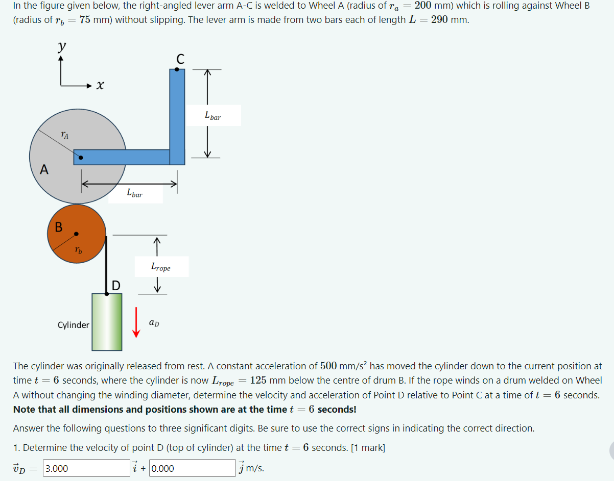 Solved In the figure given below, the right-angled lever arm | Chegg.com