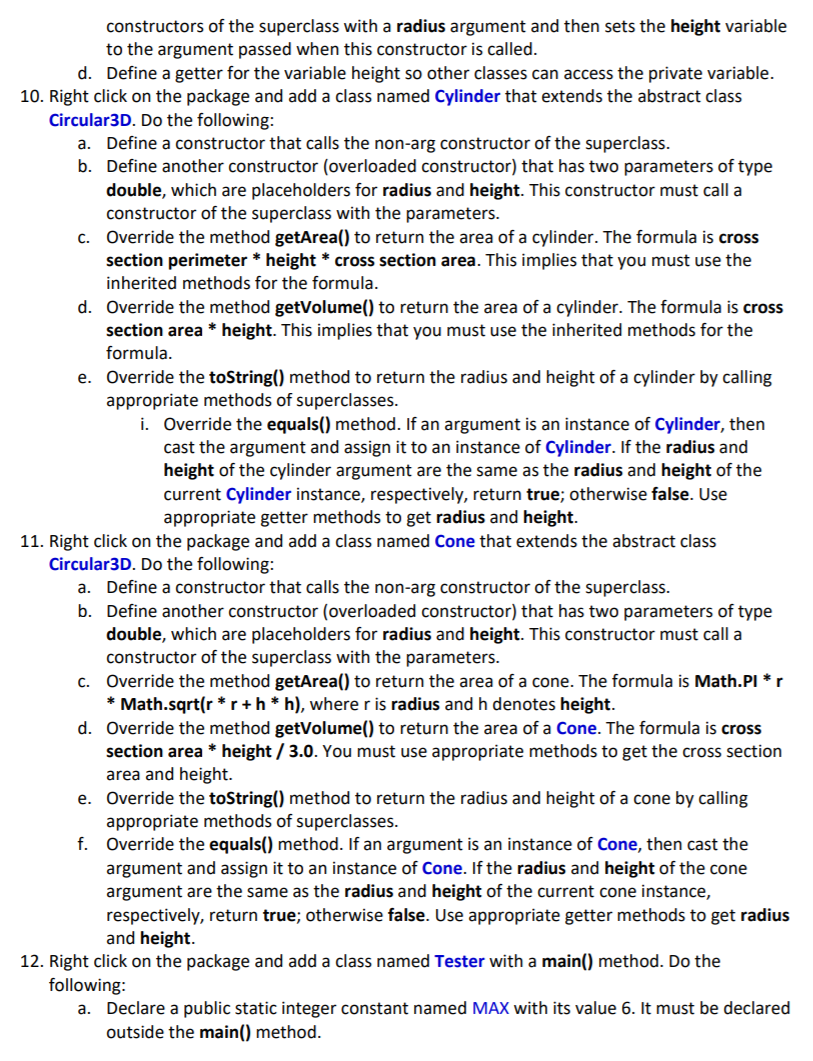 1. Consider the following inheritance tree: interface | Chegg.com