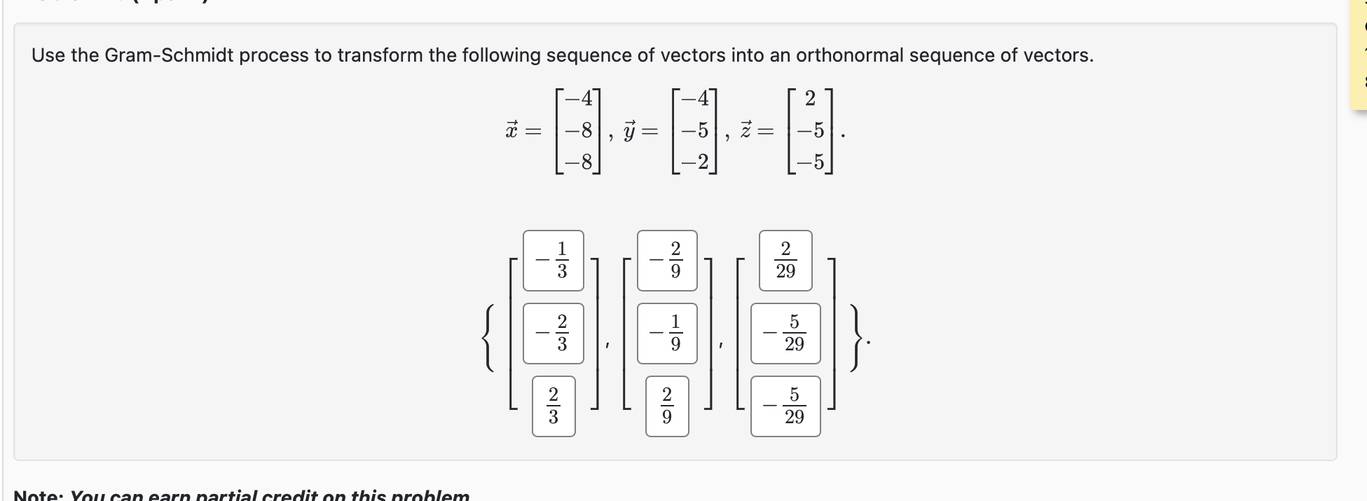 Solved Use the Gram-Schmidt process to transform the | Chegg.com