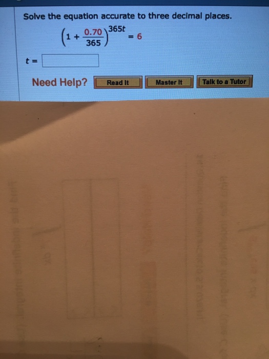 Solved Solve The Equation Accurate To Three Decimal Places Chegg