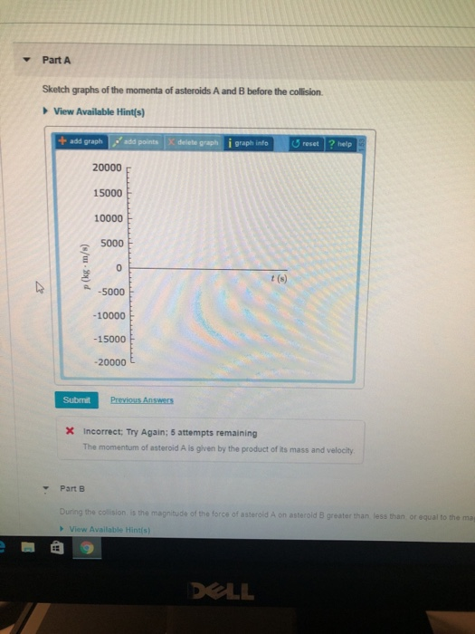 Solved Two asteroids drifting at constant velocity collide. | Chegg.com
