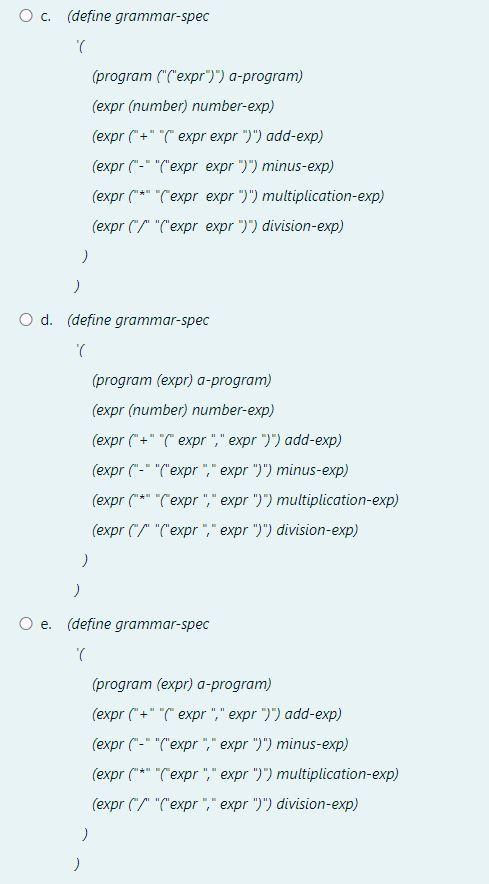 Solved Given the following grammar: :=( a | Chegg.com | Chegg.com