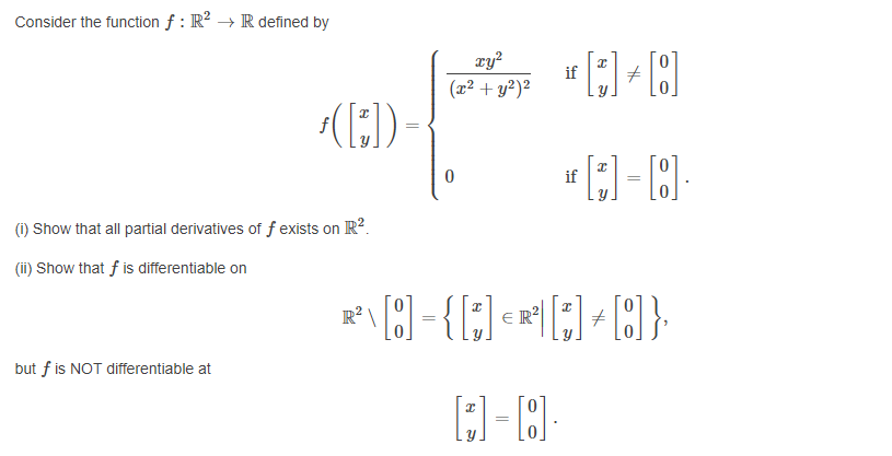 Solved Consider the function f : R2 + R defined by T ry2 (x2 | Chegg.com