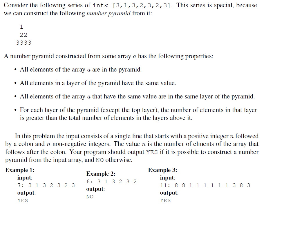 Solved Consider the following series of ints: | Chegg.com