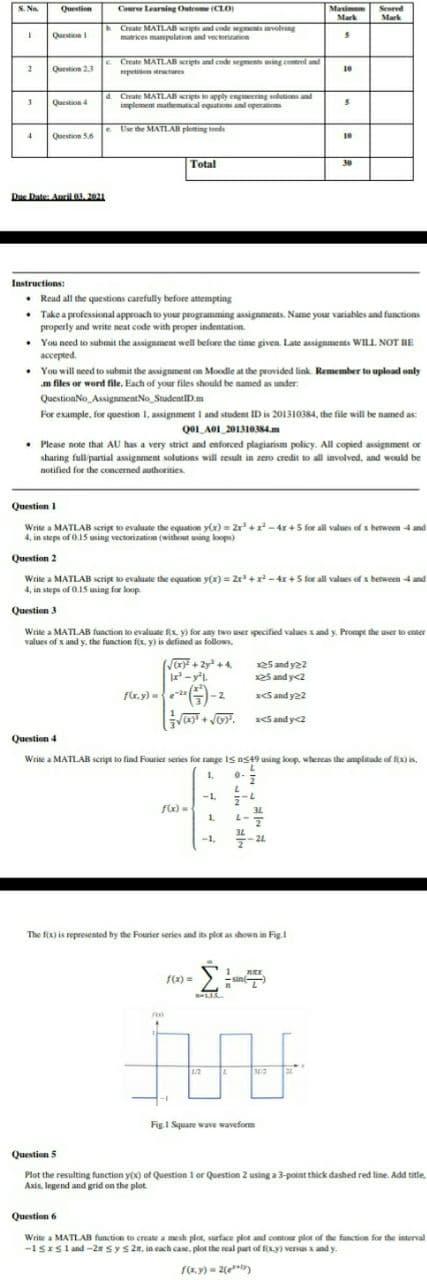 Instructions: Question 1 b. Create MATLAB scripts | Chegg.com