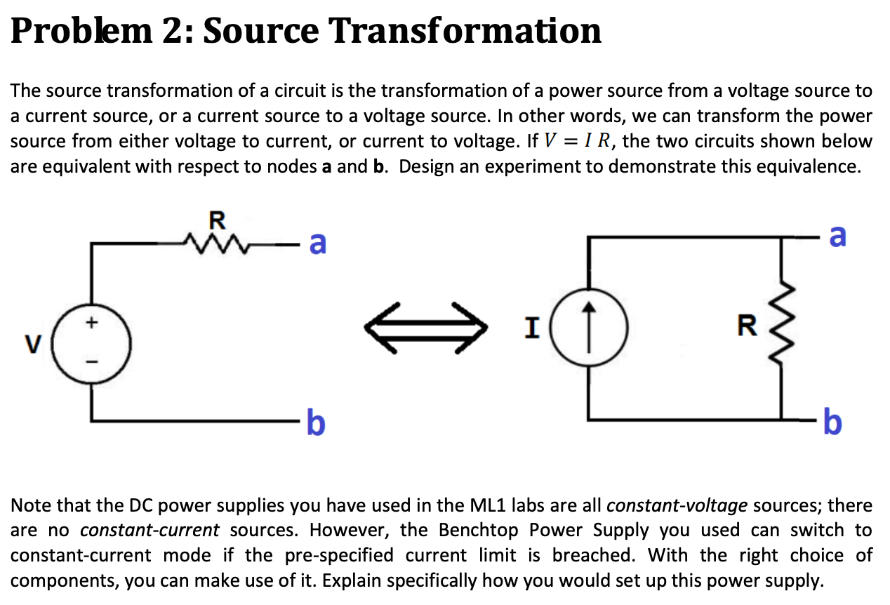 Solved Problem 2: Source Transformation The source | Chegg.com Solved Problem 2: Source Transformation The source | Chegg.com
