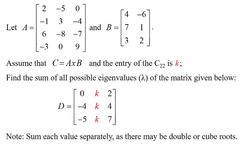 Solved Let A=⎣⎡2−16−3−53−800−4−79⎦⎤ and B=⎣⎡473−612⎦⎤. | Chegg.com