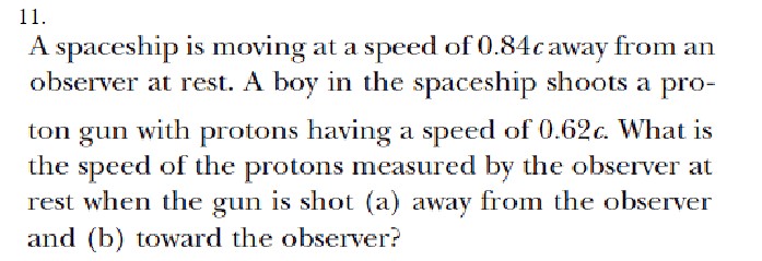 Solved A spaceship is moving at a speed of 0.84c ﻿away from | Chegg.com