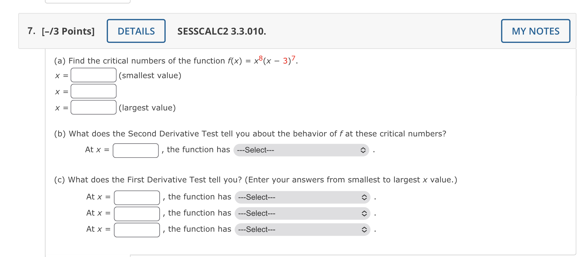 Solved (a) Find the critical numbers of the function | Chegg.com